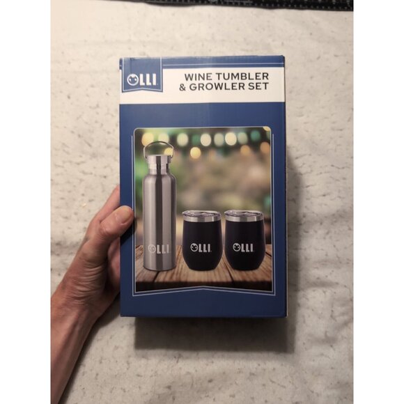 OLLI | Kitchen | Olli 3 Piece Set Wine Tumbler Growler Steel 75ml ...